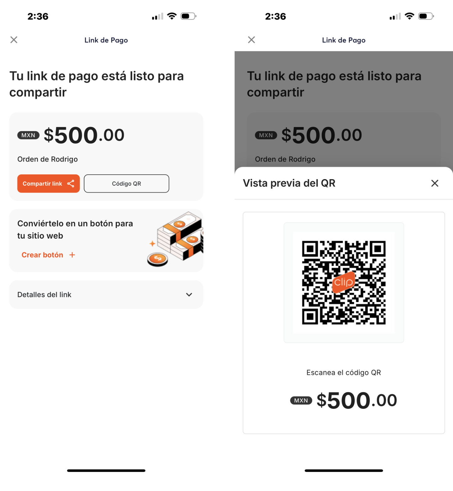 Conoce Link de Pago